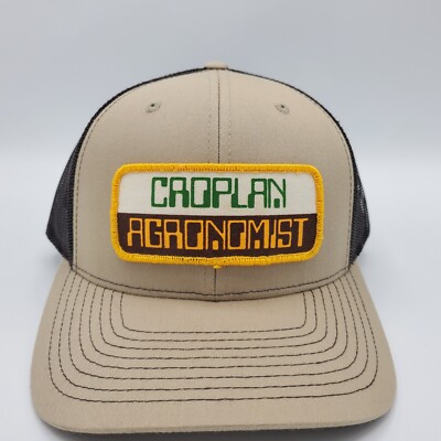 VTG Croplan Agronomist Seeds Patch SEWN on a NEW Richardson 112 Hat Tan ...