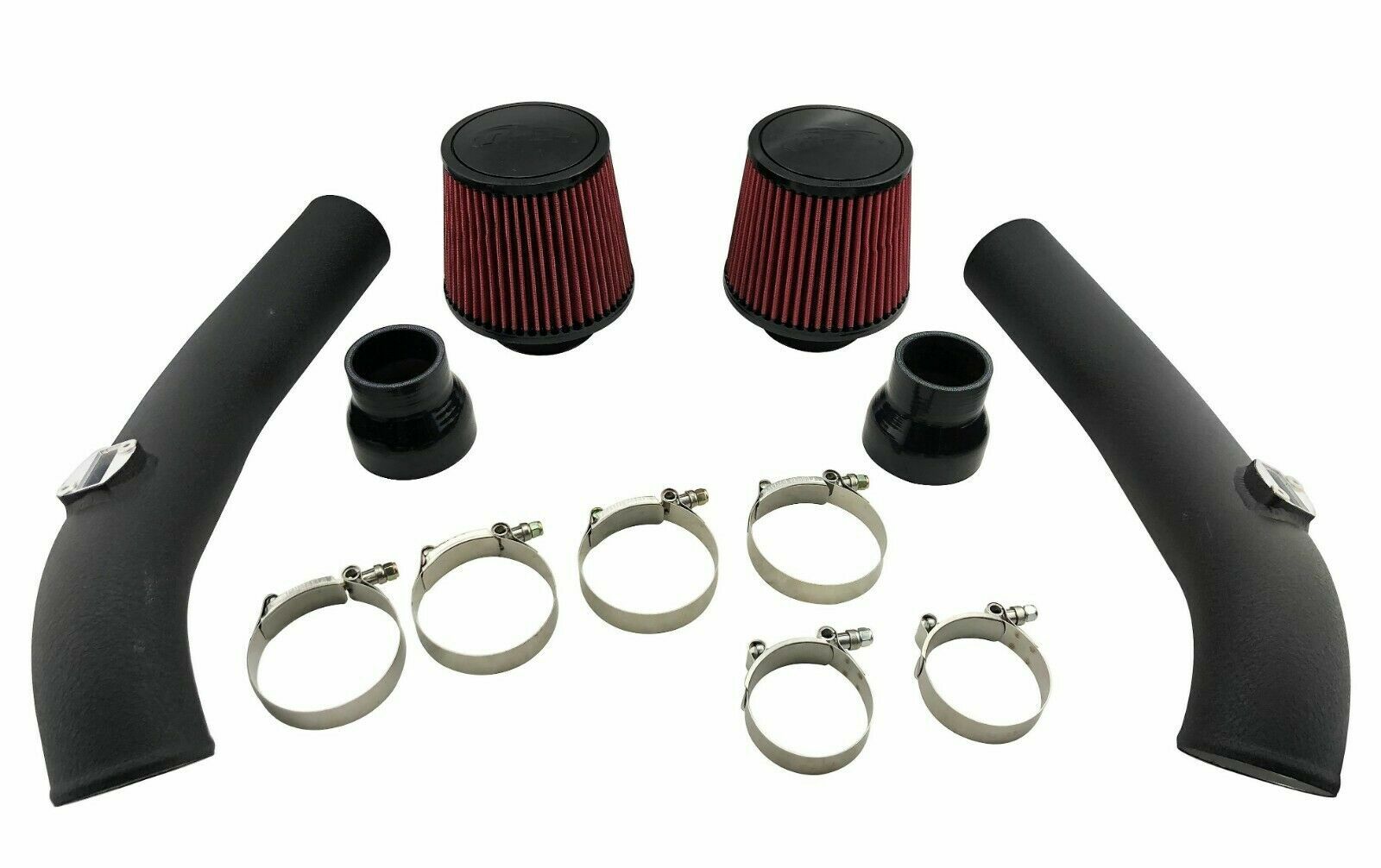 77mm Dual Cold Air Intake System & Filters for 08-19 GT-R Nissan ...