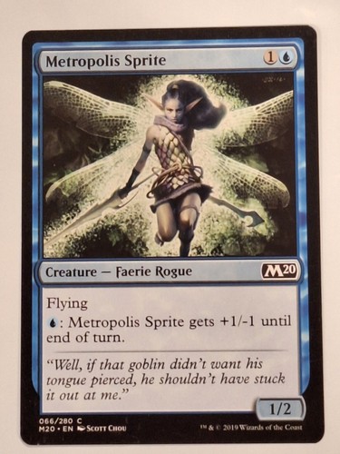 Metropolis Sprite - Magic 2020 Core Set M20 - Magic the Gathering MTG ...
