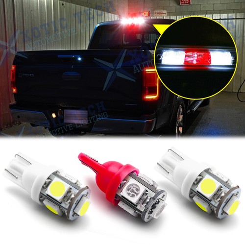 2 White 1 Red 921 LED Truck Cargo Area Bed Lights + 3rd Third Brake ...