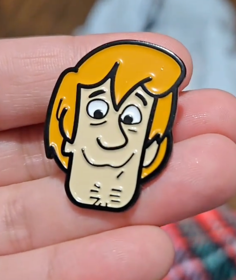 SCOOBY-DOO Shaggy Rogers Enamel Pin ♡ Cartoon Stoner Detective 80s, 90s ...