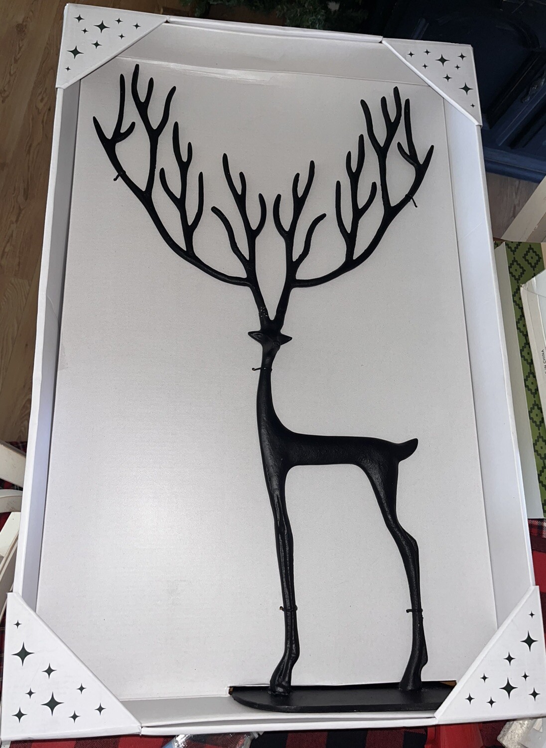 Merry Moments Sculpted 26 Black Reindeer Aldi (Pottery Barn dupe) NIB ...