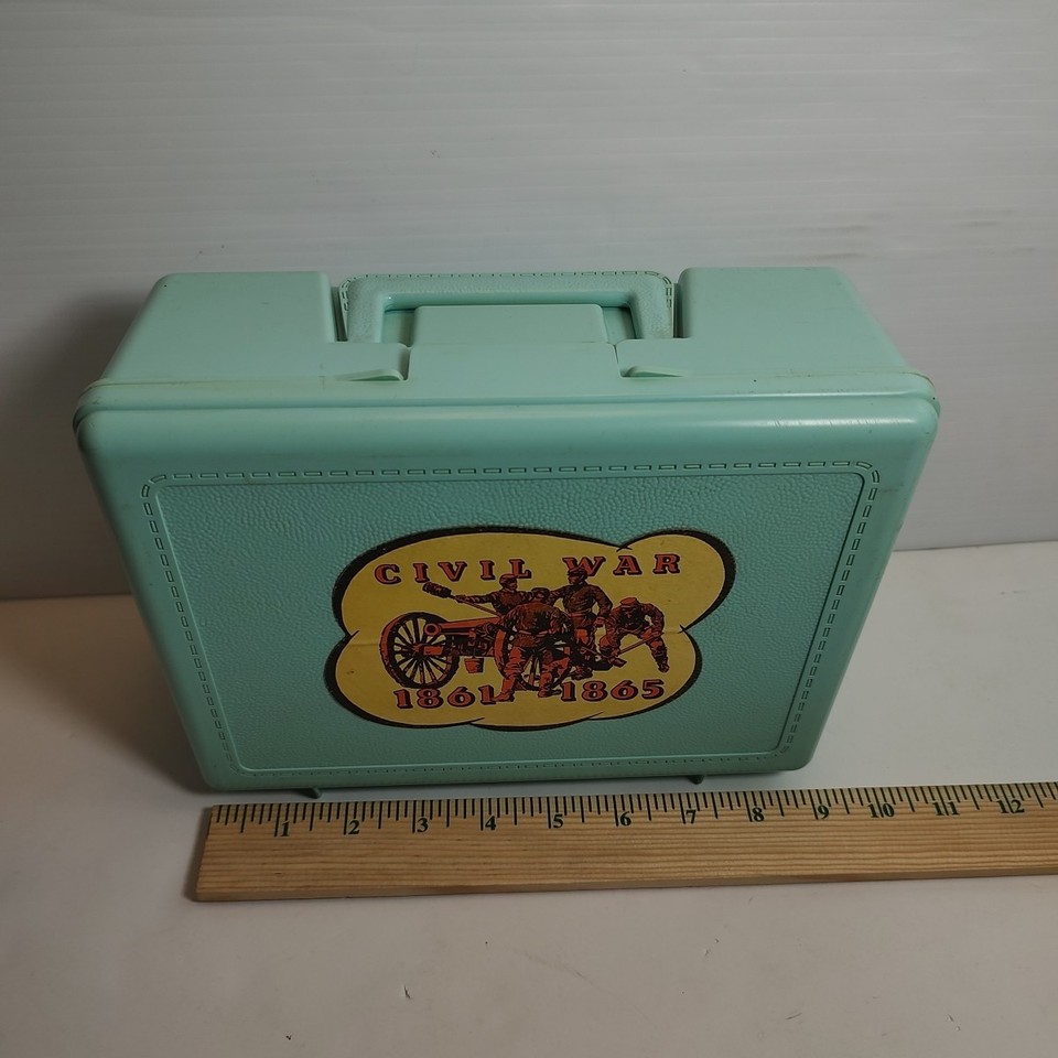 Vtg 50s Lunch Box Plastic Landers Frary & Clark Universal Civil War ...