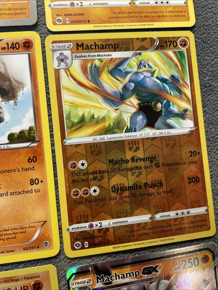 Machop Machoke Machamp Lot PSA 10 XY108 + Rare Holos & Rev Holos ...