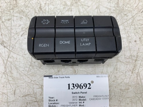 Freightliner Rocker Switch Panel RGEN DOME UTLY LAMP From 2013 Cascadia ...