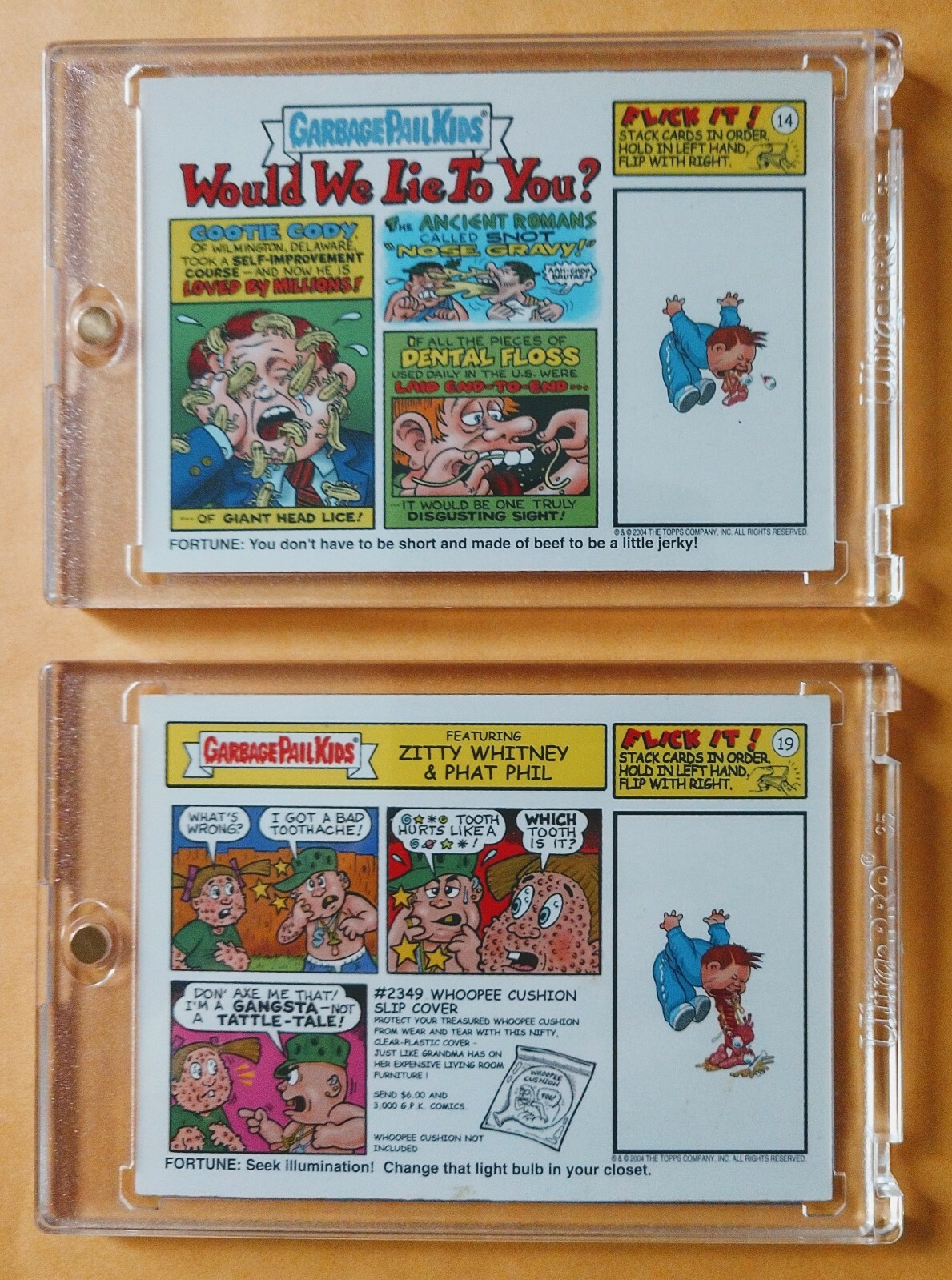 2004 GPK DONALD Dump/Trumped TREVOR Garbage Pail Kids ANS3 (w/CASES UV ...