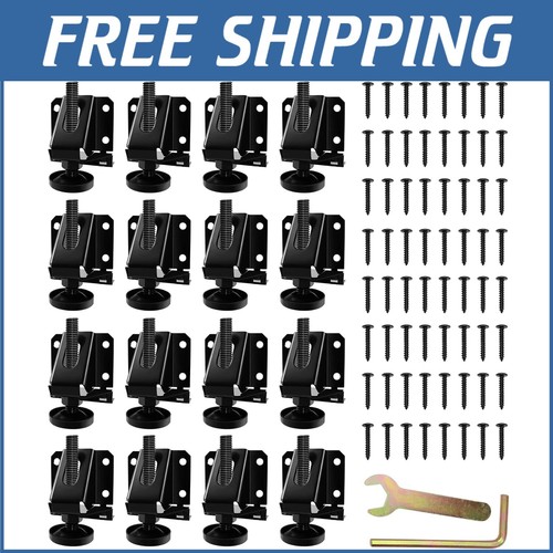 Hexagon Adjustable Leveling Feet - 16 PCS for Cabinet and Workbench ...