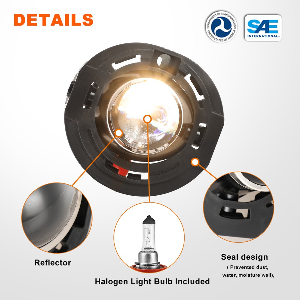 2014-2021 Jeep Grand Cherokee Fog Light Front Bumper Lamp Clear Lens ...