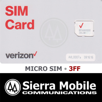 VERIZON MICRO SIM Card 3FF • CDMA 4G LTE • OEM Genuine NEW • USPS ...