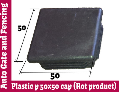 10 X Flat Plastic 50x50 Caps,Gate motors,wheels,Nylon Block,Pool Fence ...