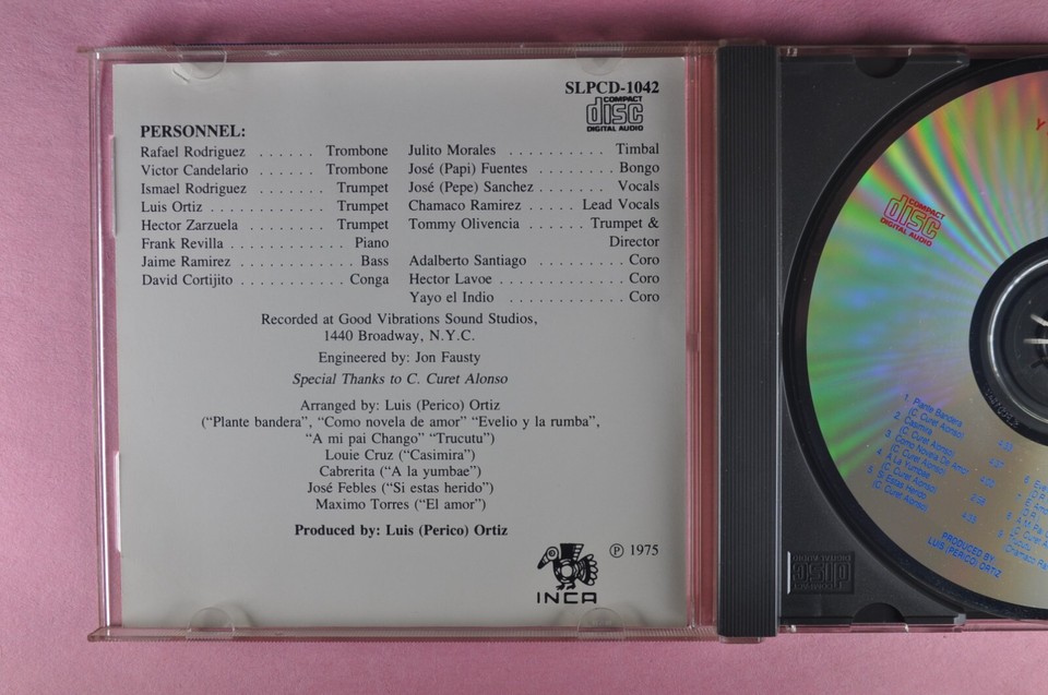 TOMMY OLIVENCIA Chamaco Ramirez Planté Bandera RARE CD SALSA INCA SLPCD ...