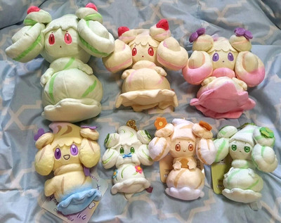 Pokemon Center Original Mawhip Plush Mascot Keychain 7 SET Stuffed ...