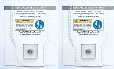 2 pcs, Rechargeable battery Z22A for Oticon miniRITE R models | eBay