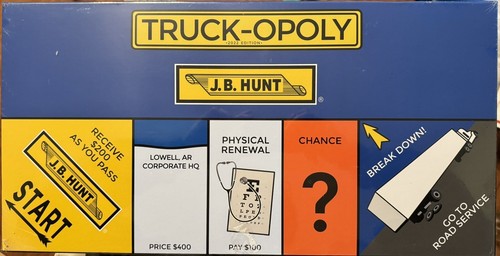 J.B. HUNT TRUCK-OPOLY Monopoly Board Game Trucking Freight RARE! NEW ...