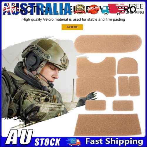 AU 9pcs/set DIY Sticker Convenient Helmet Patches Sticky Accessories ...