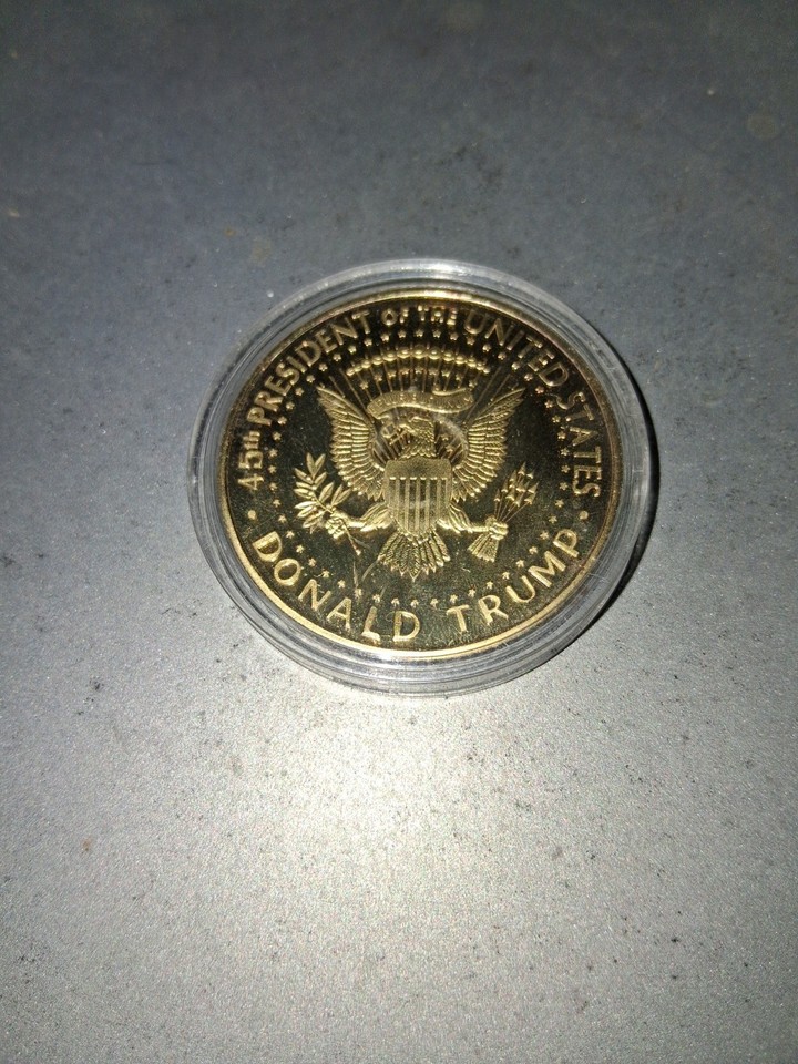 2020 President Donald Trump Liberty Gold Plated EAGLE Commemorative ...