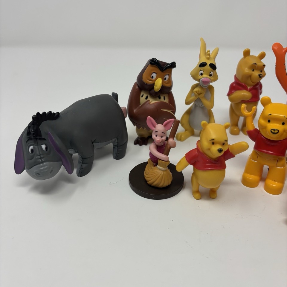 Winnie The Pooh Figure Toy Lot Disney Tigger Piglet Eeyore Rabbit Kanga ...