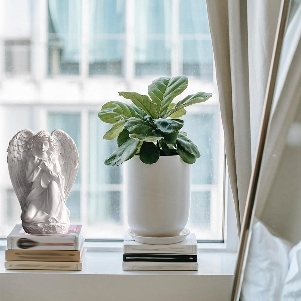 Guardian Angel Statue Shelf Living Room Bedroom Decor Figurines ...