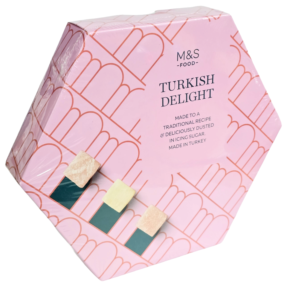 M&S Turkish Delight Delicious Dusted Icing Sugar 325g Made in Turkey ...