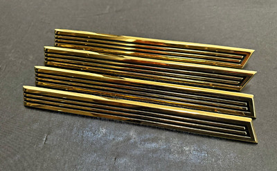 1963 Chevy Impala 24k Gold Plated Fender Louver Moldings/Trim Set | eBay
