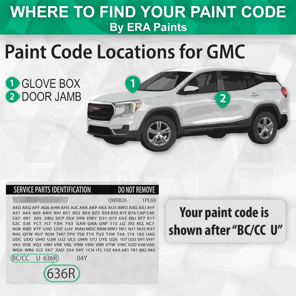 GMC WA926L - Silver Birch Metallic OEM Match Touch Up Paint Kits | eBay