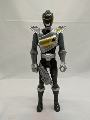 Power Rangers Dino Super Charge Black Ranger 12" Poseable Action Figure ...
