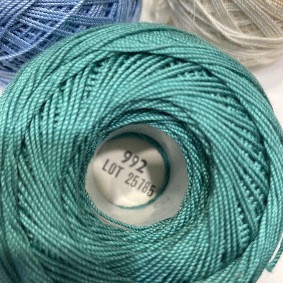 Ten Balls Of DMC Cebelia Crochet Thread Size 10 50g Different Colors ...