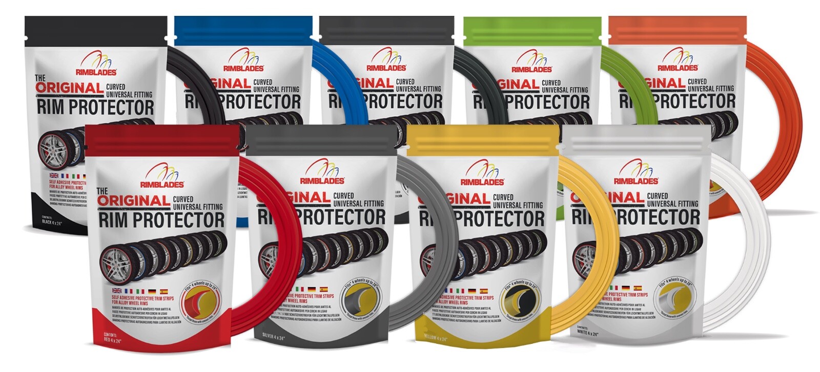 Rimblades Original Black Alloy Wheel Protectors | Universal Fit | 9 ...