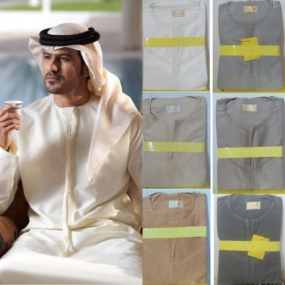 Thobe Jubba Mens Omani Arab Robe Jabbah dishdash Islamic Clothing ...