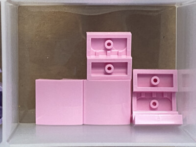 LEGO Parts - Bright Pink Slope, Curved 2 x 2 x 2/3 - No 15068 - QTY 5 ...