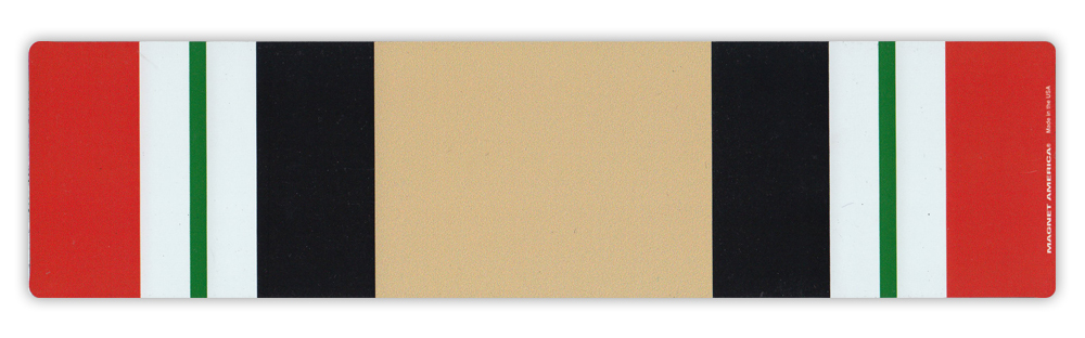 Magnetic Bumper Sticker - Iraq War Service Ribbon - Conflict Service ...