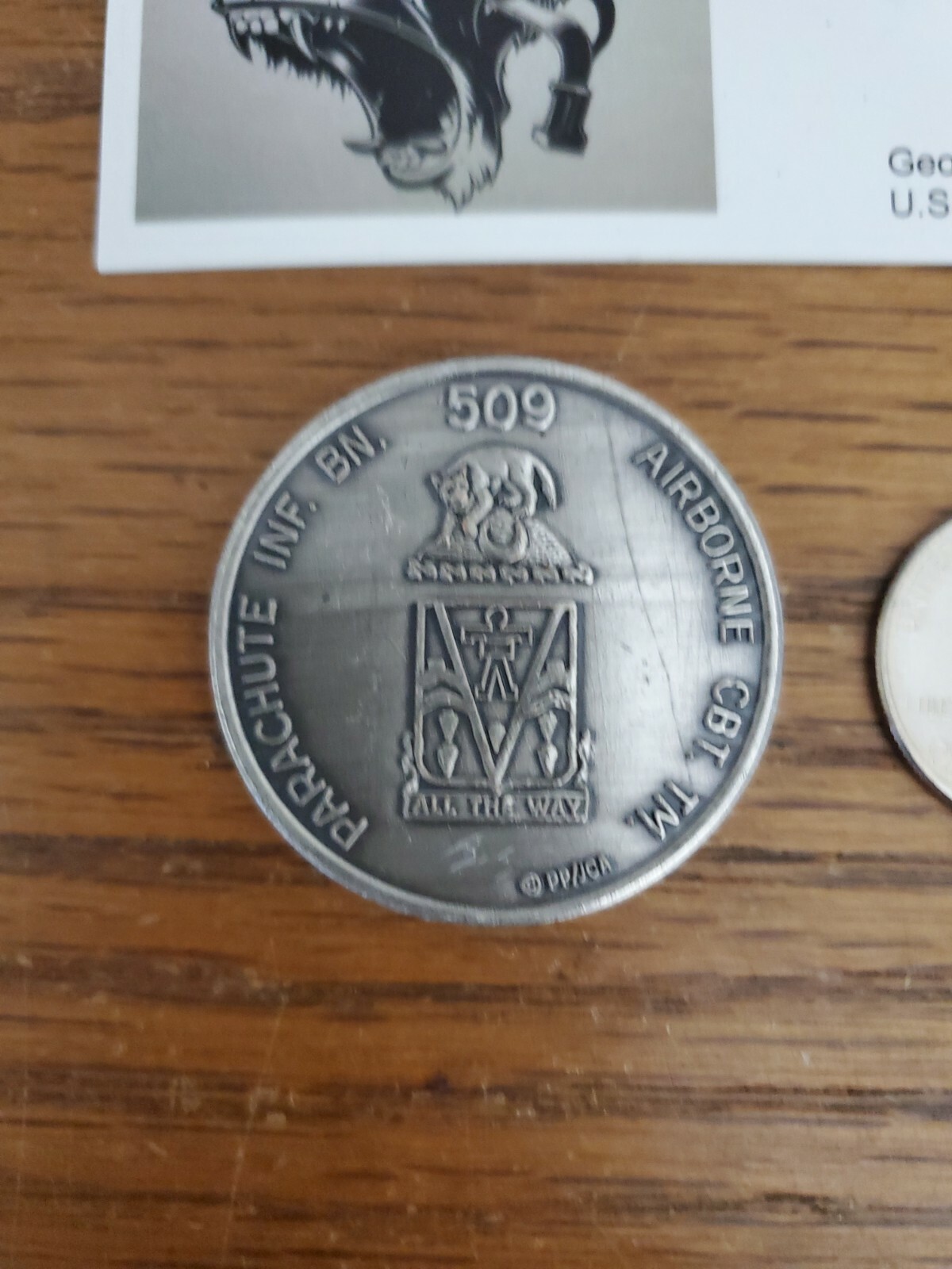 509th Parachute Infantry BN Airborne Combat Team Geronimo coin | eBay