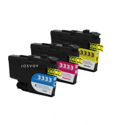 3x Generic LC3333 LC-3333 Colour Ink Cartridge For Brother MFC J1100dw ...