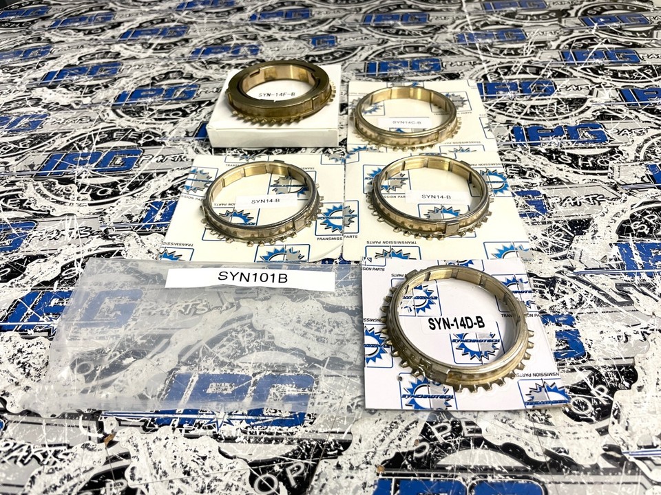 Synchrotech 1st-5th Brass Synchro Set For Honda B16 B16A B18C B18C1 ...