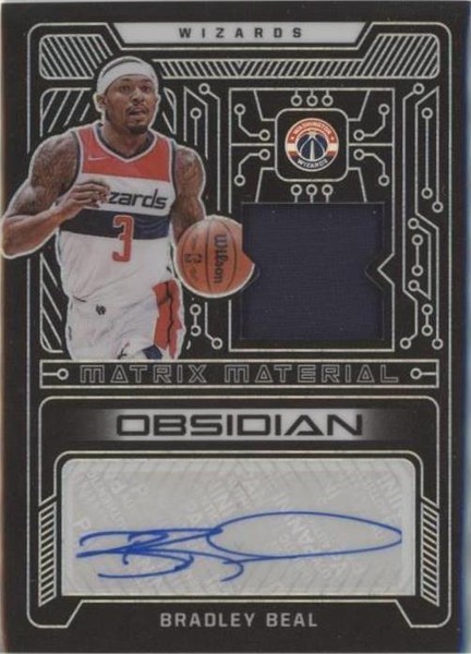 2021-22 Panini Obsidian - Matrix Material Autos #MMA-BBL Bradley Beal ...