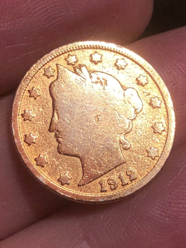 1912 D Liberty Head V Nickel- Denver, VG Details, Gold Plated | eBay