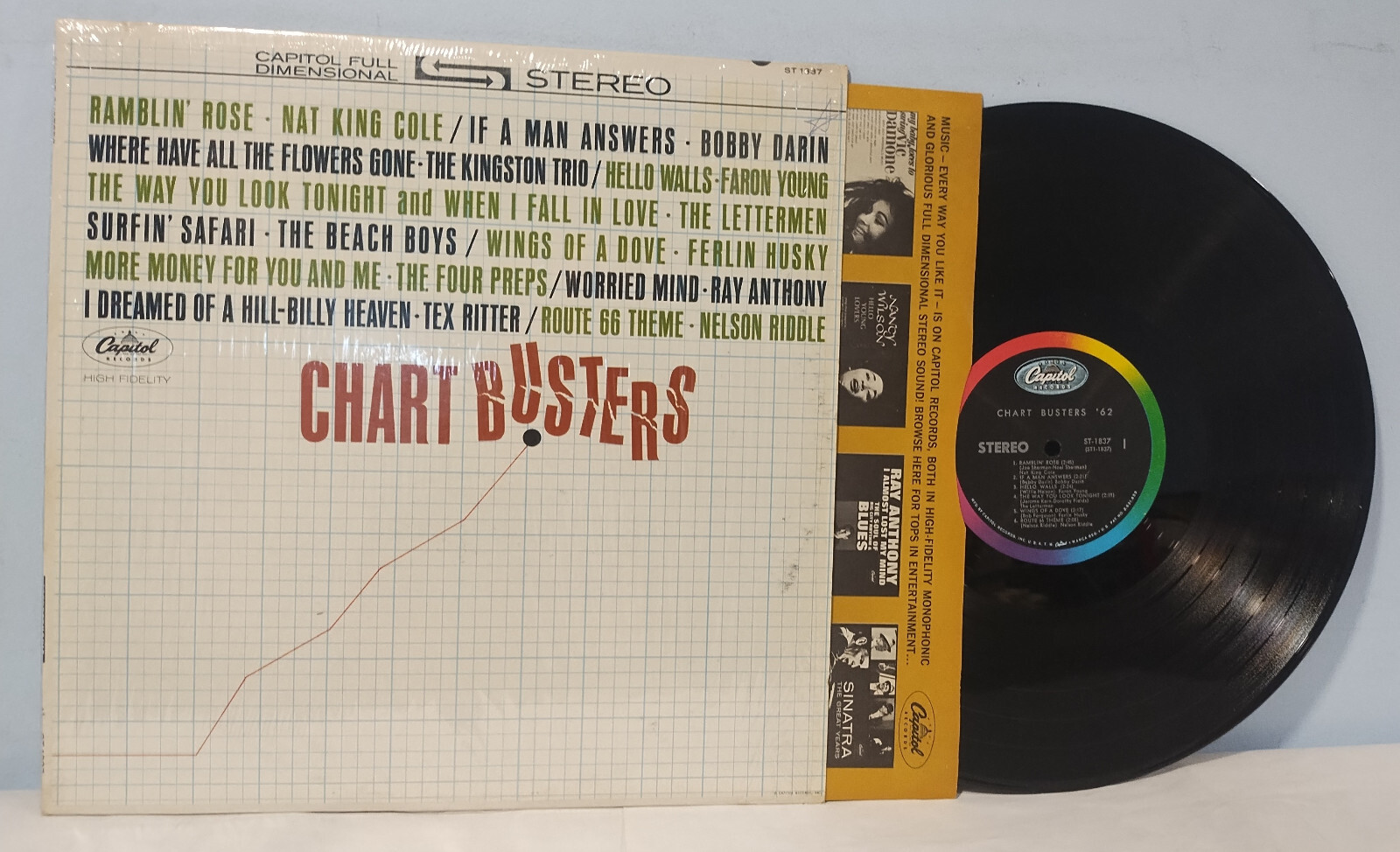 CHART BUSTERS VOL. 1 '62 CHARTBUSTERS Vol. 2 '63 BOTH MONO BEACH BOYS ...