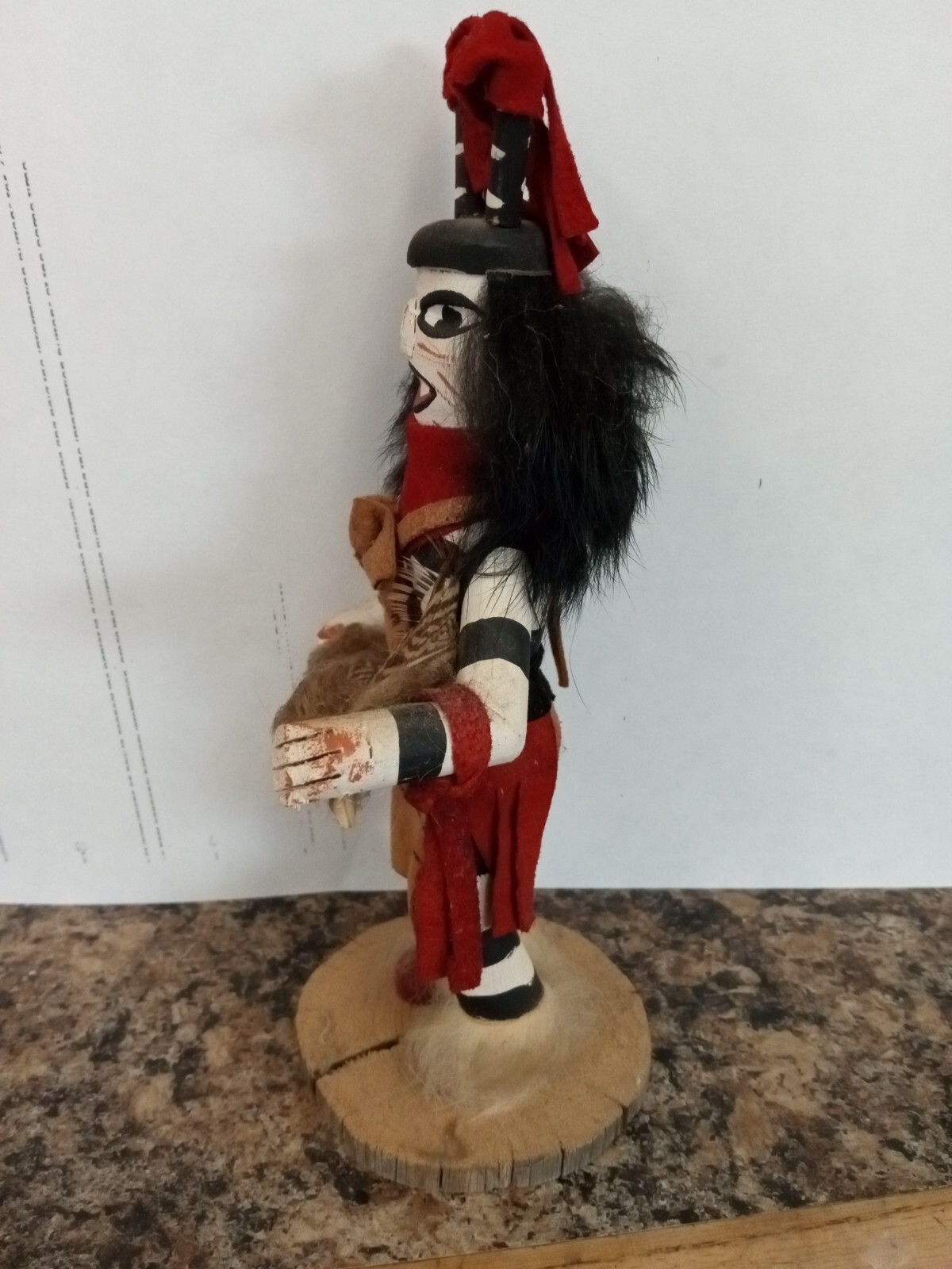 Kachina Hopi Doll Clown Holding Watermelon Signed J. Brown | eBay