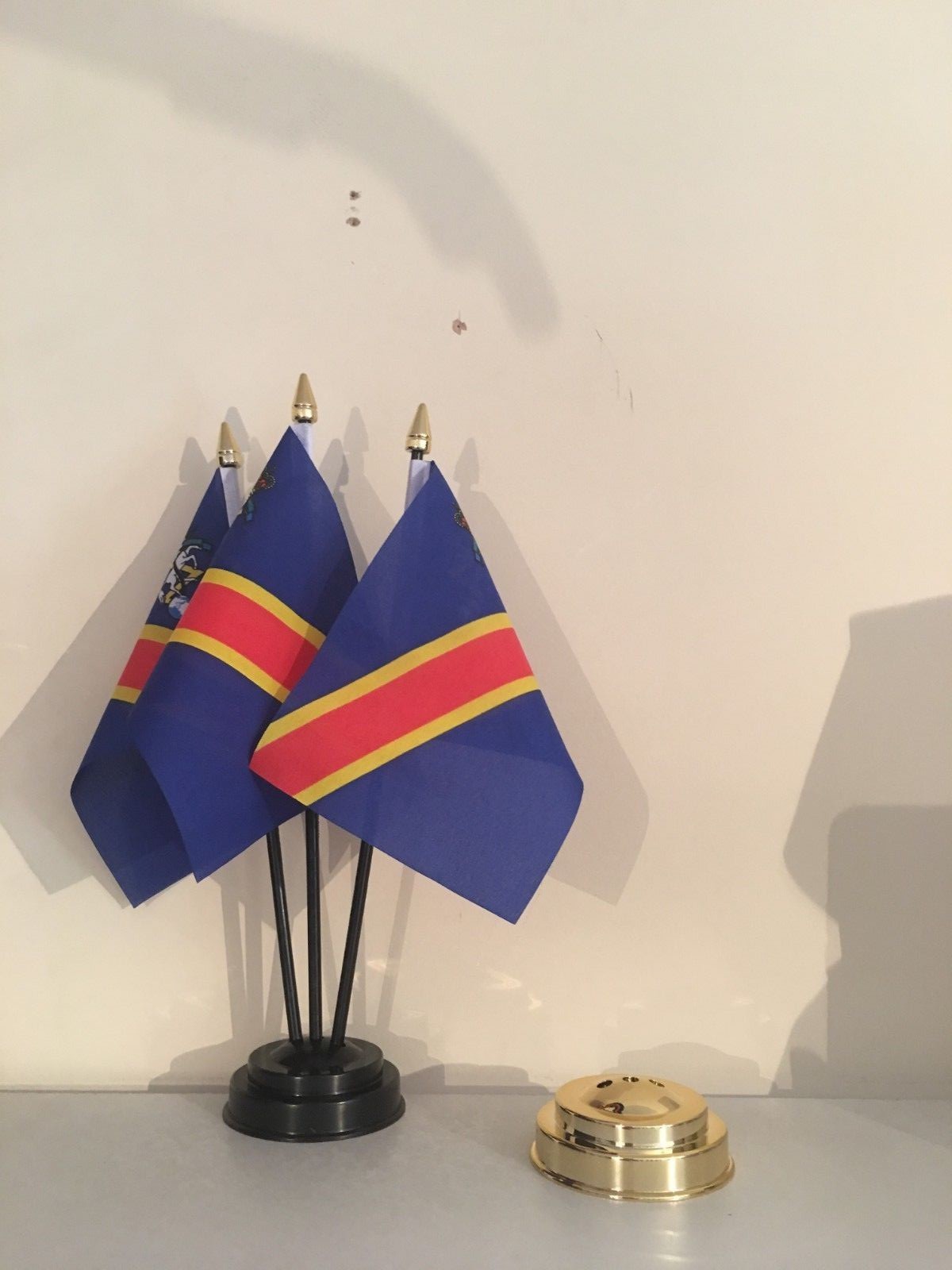 ROYAL ELECTRICAL AND MECHANICAL ENGINEERS TABLE FLAG SET of 3 flags and ...