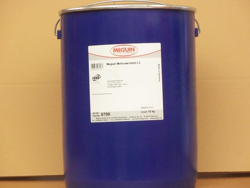 6,33€/kg Meguin Mehrzweck Fett L3 15 kg Schmierfett Wälzlagerfett | eBay