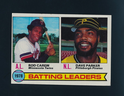 ROD CAREW / DAVE PARKER ⚾ 1979 Topps Set Break #1 Batting Leaders VG | eBay