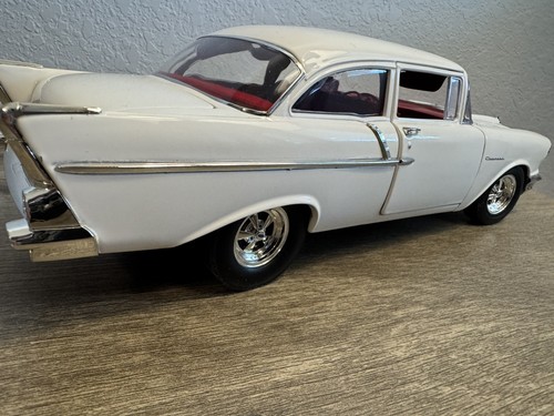 ACME 1:18 1957 CHEVROLET 150 RESTOMOD - WHITE RED INTERIOR . | eBay