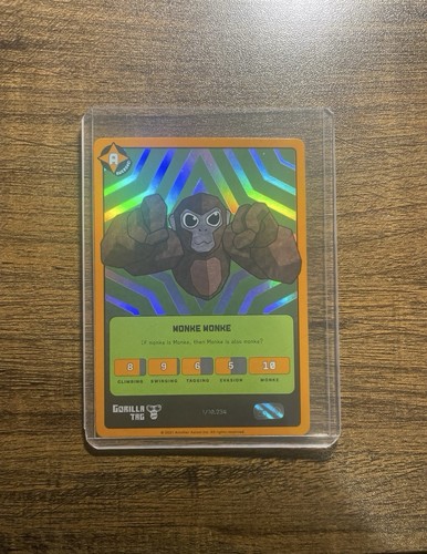 Holographic Gorilla Tag Trading Card Monke Monke | eBay