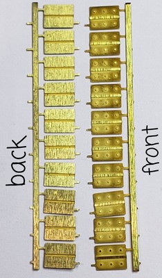 Brass Hinges Details for Scale Models - 10 Hinges w/0.020" Centered ...
