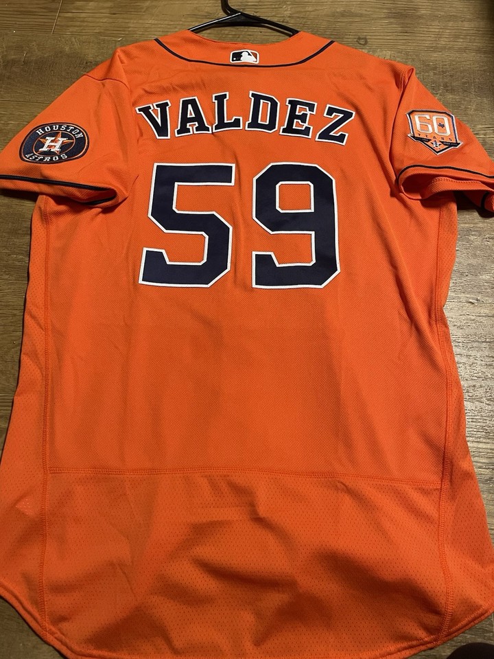 Houston Astros Nike Authentic Framber Valdez Orange Jersey 48 60 Years ...