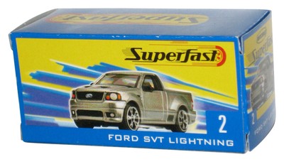 Matchbox Superfast (2004) Ford SVT Lightning Silver Power Grab Box Toy ...