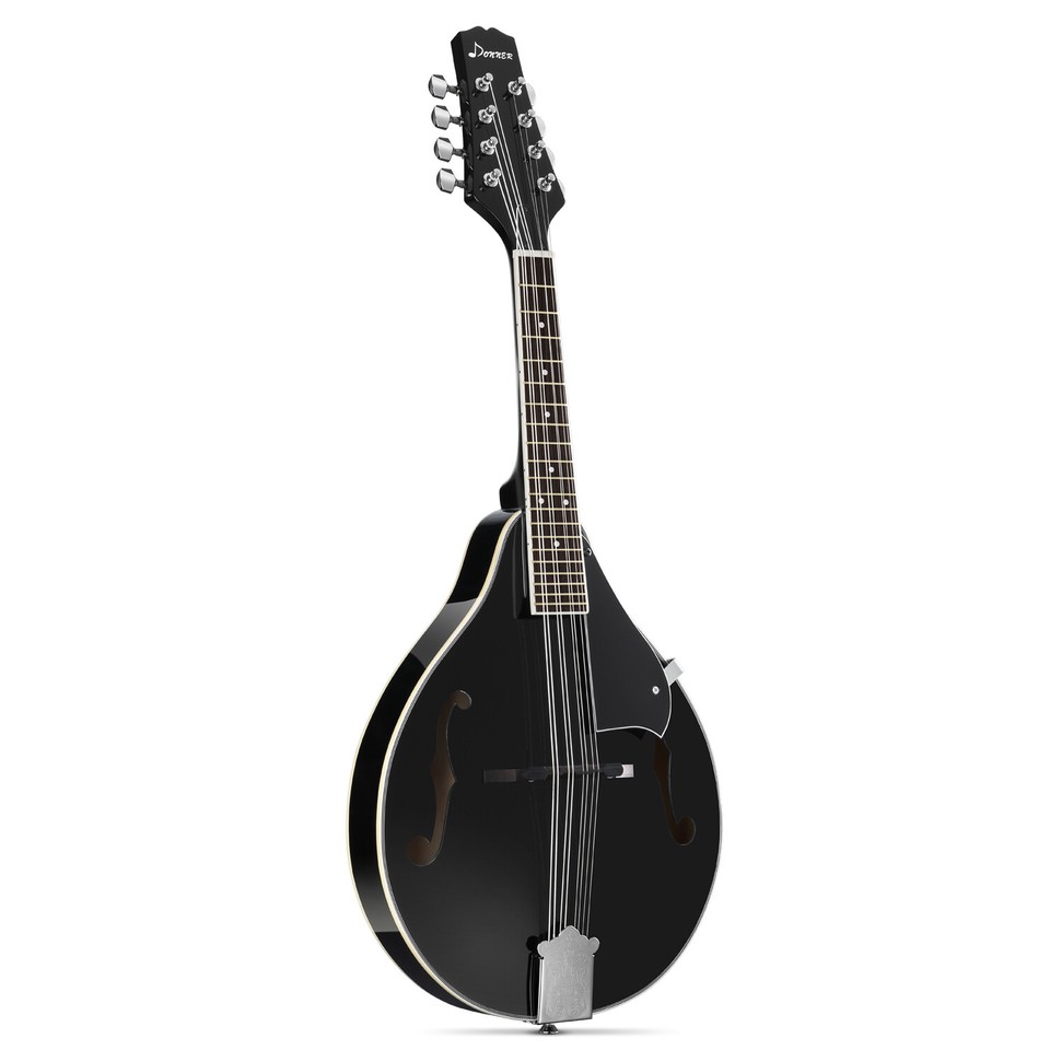 Donner DML-1 Mandolin A-Style 8 Strings Acoustic Mahogany Black With ...