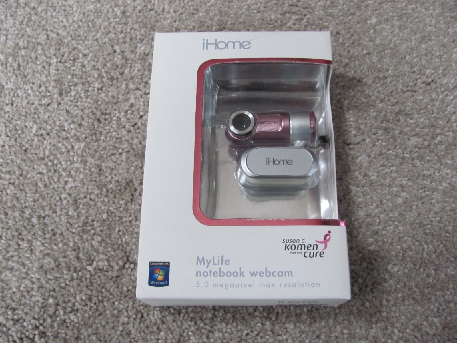 Brand New iHome Mylife Notebook Webcam 5.0MP Pink IH-W312NP ...