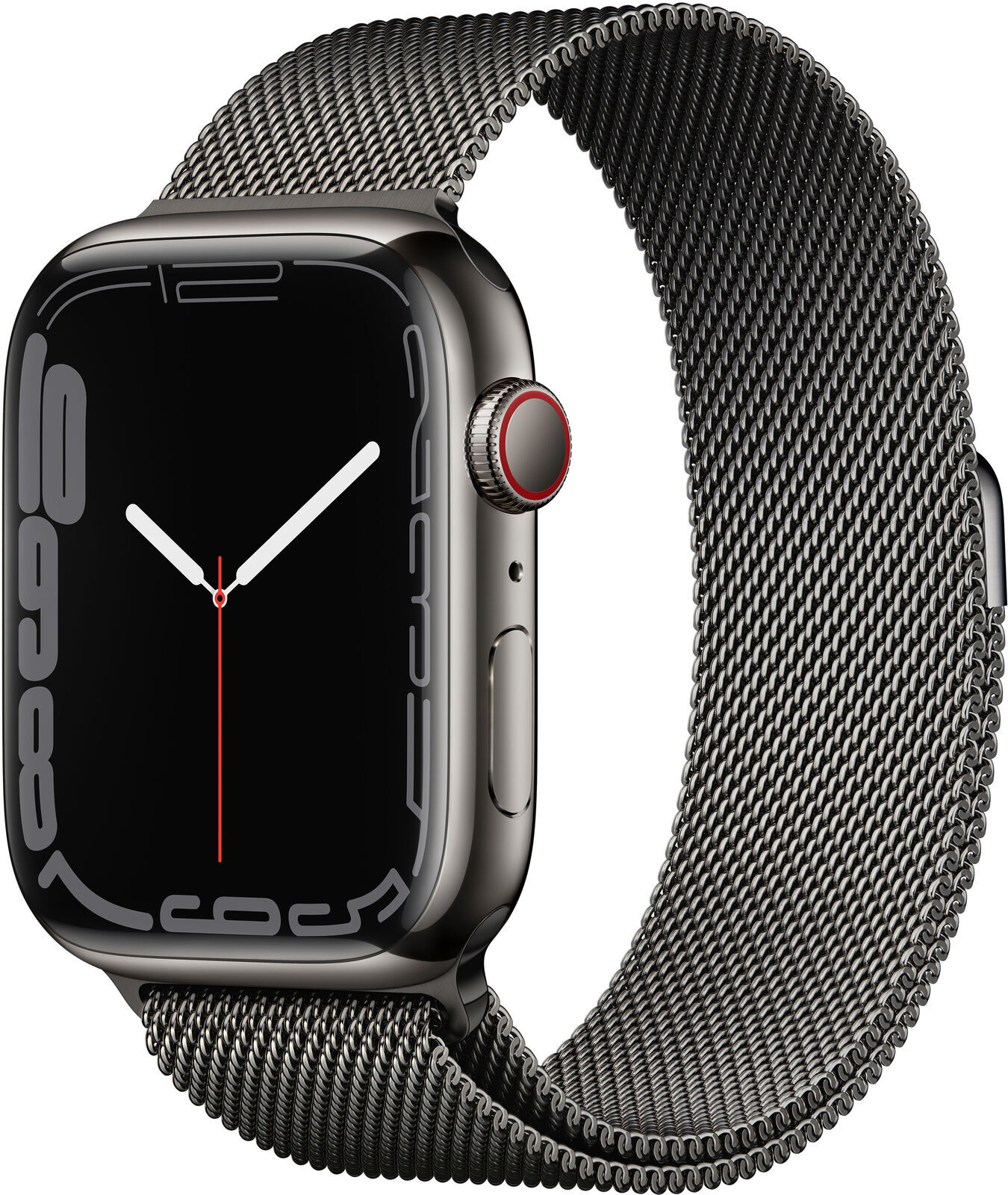 Apple Watch Series 7 GPS Cellular 45mm Graphite Stainless Steel ...