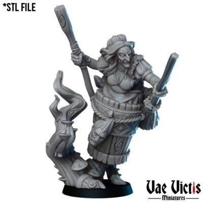 Flying Baba Yaga Miniature DnD D&D Pathfinder RPG | eBay
